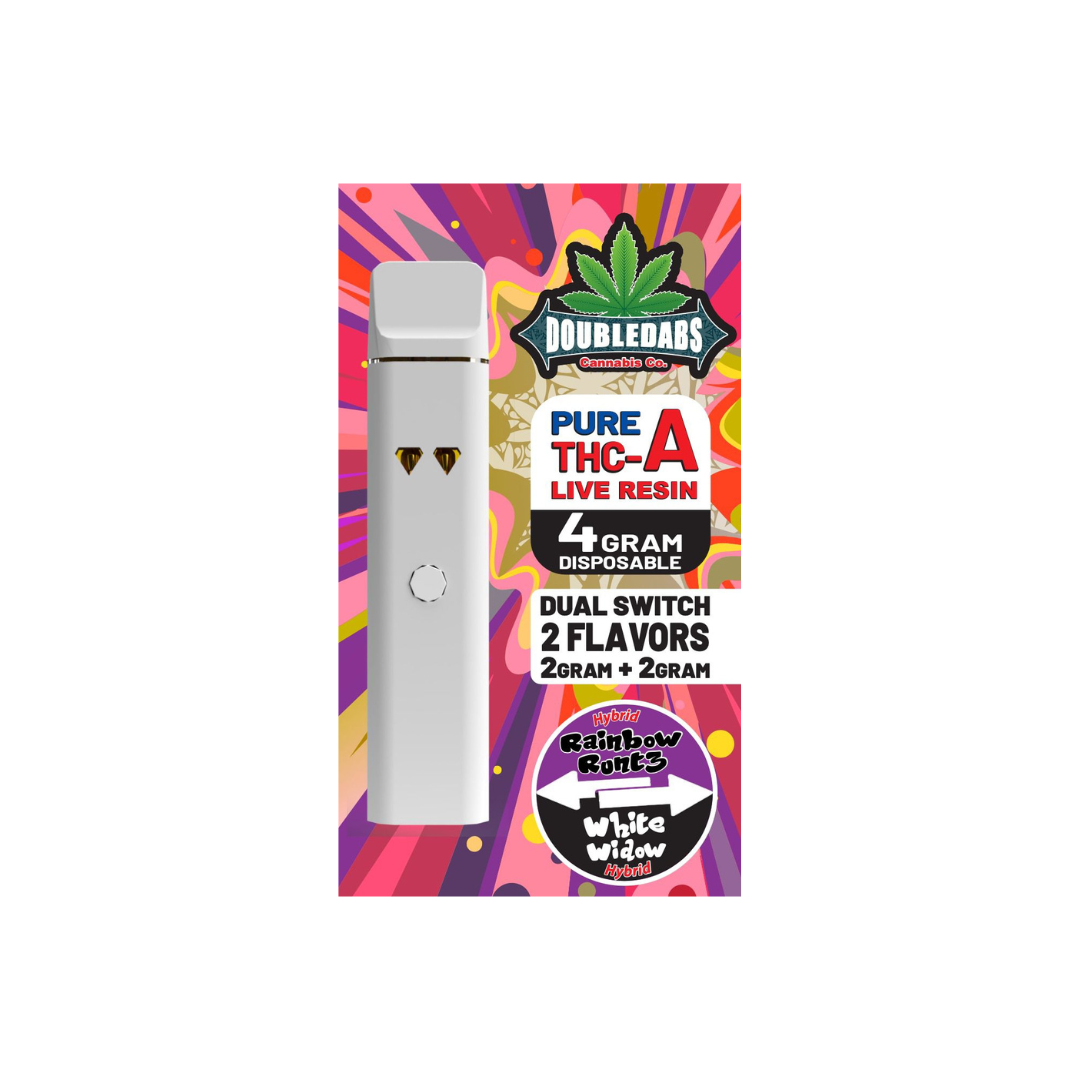 DoubleDabs THCA Live Resin Dual Flavor Vape 4gms - Delta-8 – D8rUS
