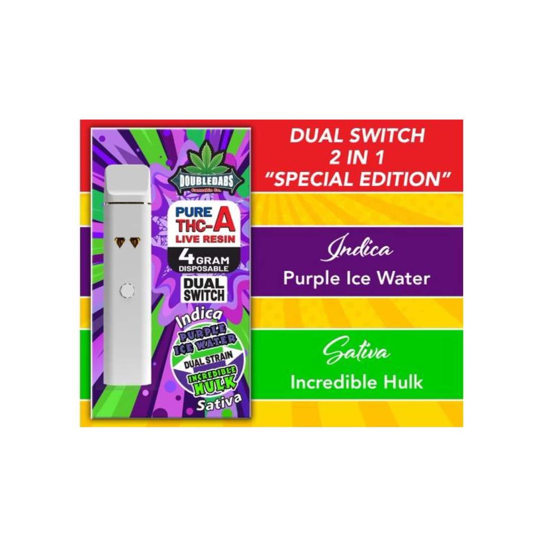 DoubleDabs THCA Live Resin Dual Flavor Vape 4gms - Delta-8 – D8rUS